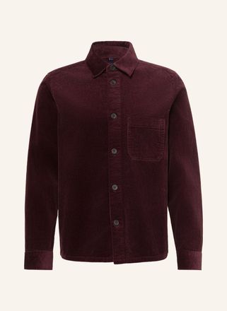 Olymp Cord-Overshirt rot