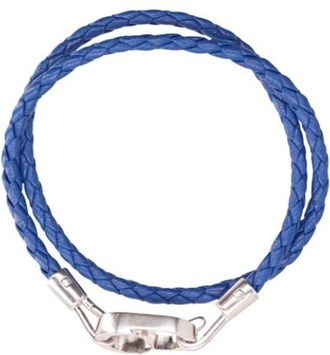 Dior unisex, Accessoires, Bleu, Taille: S CD Icon Braided Leather Double Bracelet