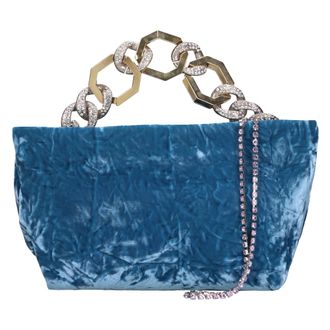 Gedebe Mini Jessye Samttasche - - Bags - Damen - Blau - ONE SIZE