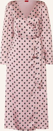 HUGO BOSS Hugo Wickelkleid Kapia Aus Satin rosa
