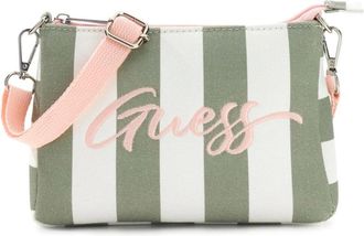 Guess Homme, Sacs, Vert, Taille: ONE Size Sac Bandouli&egrave;re avec Logo Central