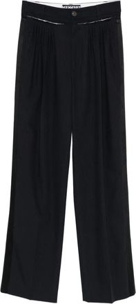 Frenken pantalon Jump Pinstripe Pleat - Bleu
