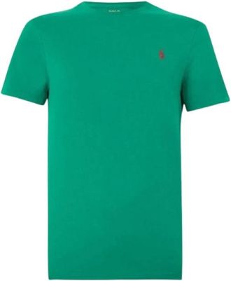 Ralph Lauren Homme, Tops, Vert, Taille: L T-shirt ras du cou slim-fit personnalis&eacute;