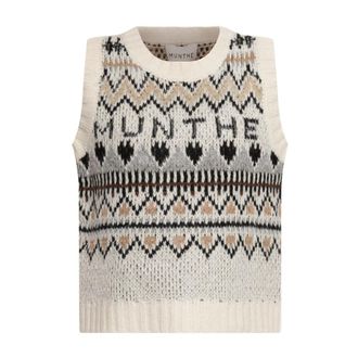 Munthe Vitalism Strickweste - - Knitwear - Damen - Beige - M
