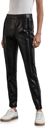 Street One Damen A378291 Beschichtete Hose, Schwarz, 44W / 28L EU