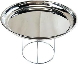 Fackelmann 9908750 Lot de 2 ustensiles de cuisine spécial fruits de mer, plateau et support pour plateau, plateau pour fruits de mer, support et plateau de fruit