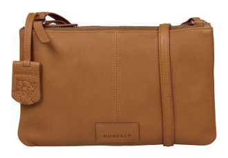 Burkely Damen Soft Skylar Double Pocket Zip Crossbody, Cognacfarben