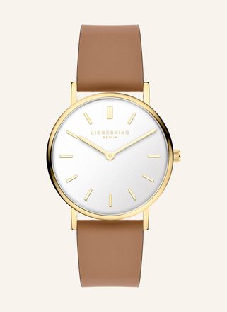 Liebeskind Liebeskind Armbanduhr Aus Echtleder beige