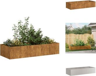 vidaXL Vidaxl - Jardini&egrave;re rouill&eacute; 200x80x40 cm acier inoxydable - Jardini&egrave;re - Jardini&egrave;res - Pot De Fleurs - Support De Jardini&egrave;re