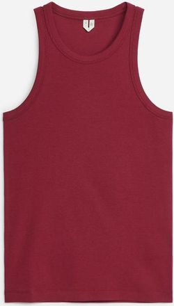 Arket Rippenträgerhemd Mit Racerback -Rot