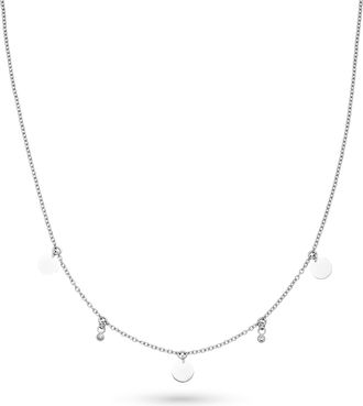 s.Oliver Necklace - Elegante Halskette aus poliertem Edelstahl - Silber - Rolokette 47 cm - wasserfest & hautfreundlich
