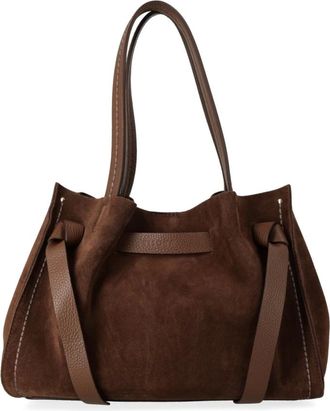 PLINIO VISONA Sac cabas Vittoria - Femme - Sacs - Brun - Taille: ONE Size