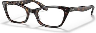 Ray-Ban Lady Burbank Optics Havana Fassung Klar Glas 49-20