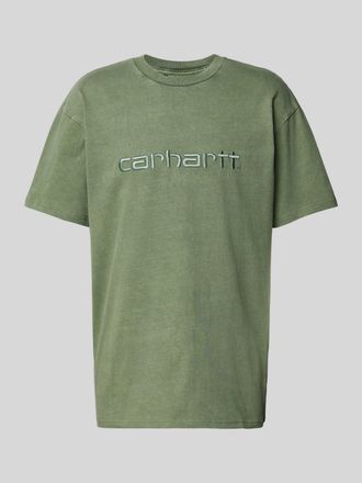 Carhartt Work in Progress T-Shirt mit Label-Stitching Modell DUSTER