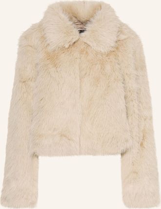 Only Kunstfell-Jacke grau