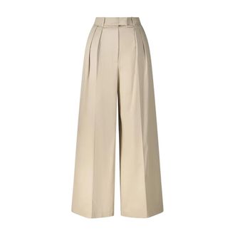 Anine Bing High-Waist Wide Hosen - - Trousers - Damen - Beige - XS
