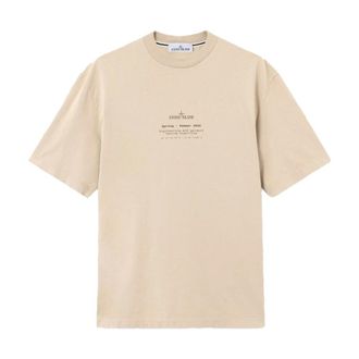 Stone Island Homme, Tops, Beige, Taille: XL T-Chemises