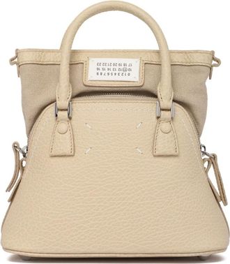 Maison Margiela Beige 5AC Handtasche mit Kette - - Bags - unisex - Beige - ONE SIZE