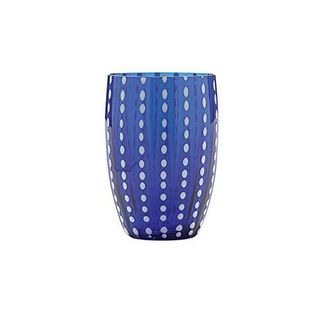 Zafferano Set 6 Perle Tumbler Verre &agrave; Eau Bleue