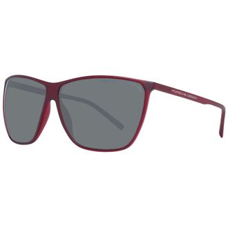 Porsche Design unisex, Accessoires, Rouge, Taille: ONE Size Lunettes de Soleil Unisexes Rouges Style Carr&eacute;