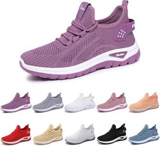 Generic Baskets confortables &agrave; enfiler pour femme avec mousse &agrave; m&eacute;moire de forme - Antid&eacute;rapantes - L&eacute;g&egrave;res et respirantes - En maille, violet, 40.5 EU