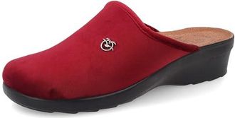 FLY FLOT Femme Pantofole Donna Tessuto Con Logo, Sottopiede in Pelle E Antishock Sandale Glissante, Bord, 36 EU