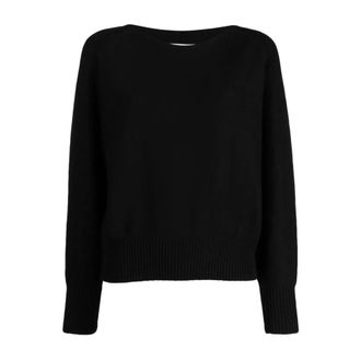 DKNY Casual Schwarzer Pullover mit Abgesteppten Schultern - - Knitwear - Damen - Schwarzk - M