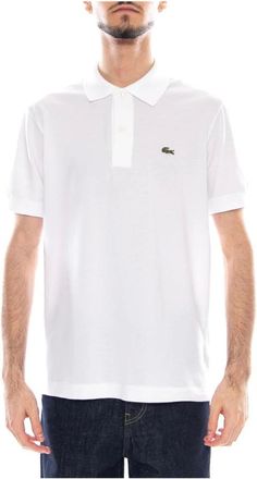Lacoste Homme, Tops, Blanc, Taille: 2XL Maglietta M/C Logo