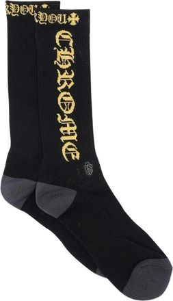Chrome Hearts logo-lettering socks - Schwarz