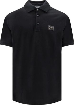 Dolce & Gabbana Homme, Tops, Noir, Taille: XL Polo &agrave; Col Classique