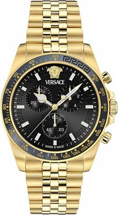 Versace Greca Chrono Wave Chronograph - - Accessories - Herren - Gelb - ONE SIZE