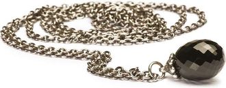 Trollbeads TrollBeads Damen-Charmskette 925 Sterling Silber Fantasy mit Onyx 60 cm TAGFA-00001, Schwarz