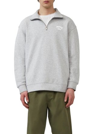 QS by s.Oliver Stehkragen Sweatshirt mit Reißverschluss und Frontprint