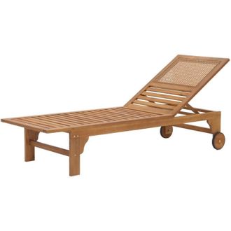 Hhg Sonnenliege 989, Relaxliege Gartenliege Liegestuhl, Massiv-Holz Akazie MVG-zertifiziert