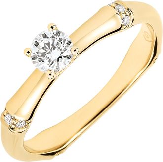 Edenly Verlobungsring Heiliger Urwald - 0.2 Karat Diamant - 18 Karat Gelbgold