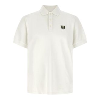 Kenzo Homme, Tops, Blanc, Taille: XL Wild Tiger Slim Polo