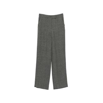 Emporio Armani Moulin&eacute;-Stoffhose - - Trousers - Damen - Grau - S