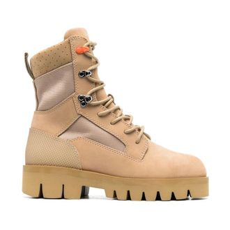 Heron Preston Beige Schn&uuml;rstiefel im Milit&auml;rstil - - Shoes - Damen - Beige - 38 EU