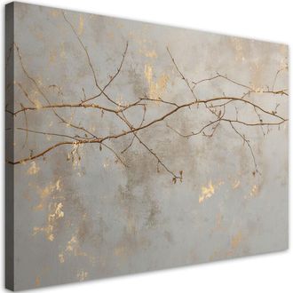 Feeby Tableau d&eacute;co Feuilles branches nature 90x60