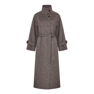 Cesare Gaspari Highland Coat - - Coats - Damen - Grau - M