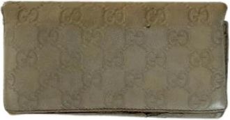 Gucci Portefeuille Vintage Pre-owned - Femme - Pre-owned - Beige - Taille: ONE Size