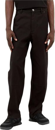 Moncler Homme, Pantalons, Noir, Taille: XL Pantalon en toile avec panneaux aux genoux