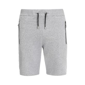 Balmain Graue Baumwoll-Freizeithorts - - Shorts - Damen - Grau - M