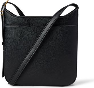 Amazon Essentials Damen Schlanke Umh&auml;ngetasche aus Kunstleder, Schwarz, Einheitsgr&ouml;&szlig;e