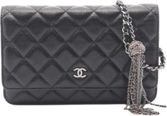 Chanel Sac bandouli&egrave;re en cuir doccasion - Femme - Pre-owned - Noir - Taille: ONE Size