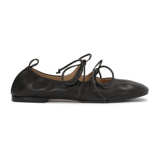 Kazar Schwarze Ballerinas mit einem String gebunden - - Shoes - Damen - Schwarzk - 36 EU