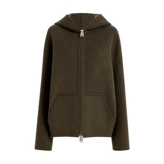 Khaite Veste zipp&eacute;e &agrave; capuche Dolem - Femme - Sweatshirts et sweats &agrave; capuche - Brun - Taille: 36 FR