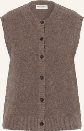 Marc O'Polo Marc Opolo Strickweste Aus Boucl&eacute; braun