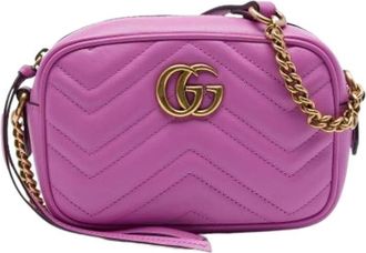Gucci Pre-owned Quilted Crossbody Bag - - Pre-owned - Damen - Rosa - ONE SIZE