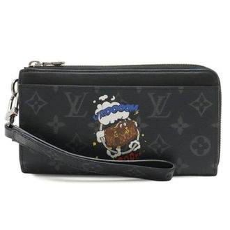 Louis Vuitton Porte-monnaie pr&eacute;-achet&eacute; Monogram Eclipse - Homme - Pre-owned - Noir - Taille: ONE Size